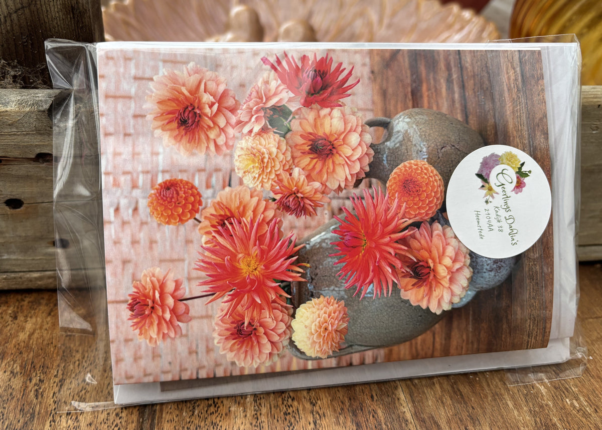 Postcard set Mrs Vermeer 2 – Geerlings Dahlia